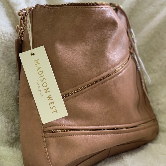 Madison West | Bags | Madison West Tan Shoulder Bag | Poshmark